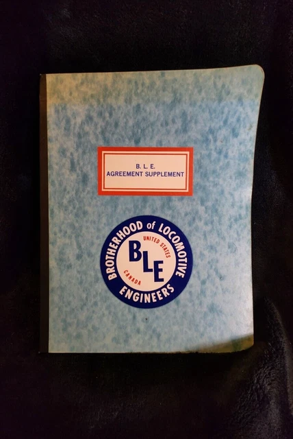 VINTAGE B.L.E AGREEMENT Supplement- Brotherhood of Locomotive Engineers ...