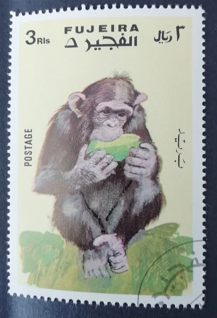 TIMBRE STAMP FUJEIRA Singe Monkey Faune 1972 EUR 1,30 - PicClick FR
