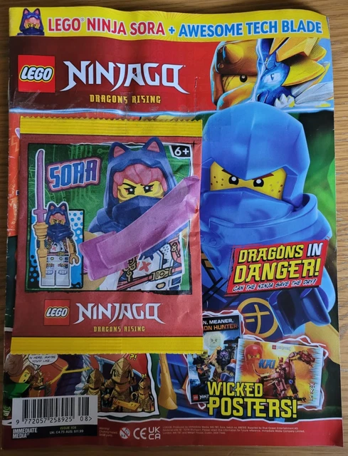 LEGO NINJAGO DRAGONS rising Magazine Issue 108 Woth Sora Minifigure New ...