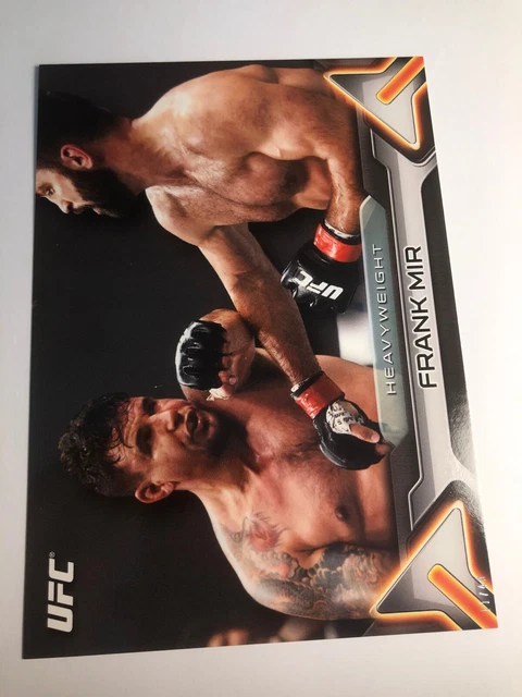 2016 UFC KNOCKOUT Fighter Jumbo 5x7 Frank Mir 52 #'d 11/49 gratuit S&H ...