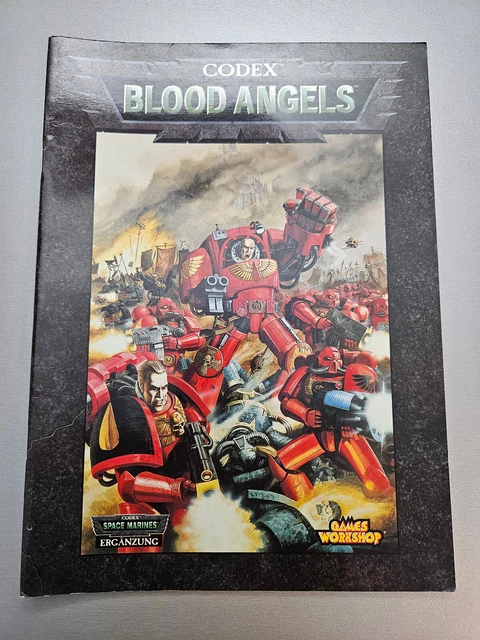 WARHAMMER 40K CODEX Blood Angels 1998 deutsch OOP retro Oldhammer 3rd ...