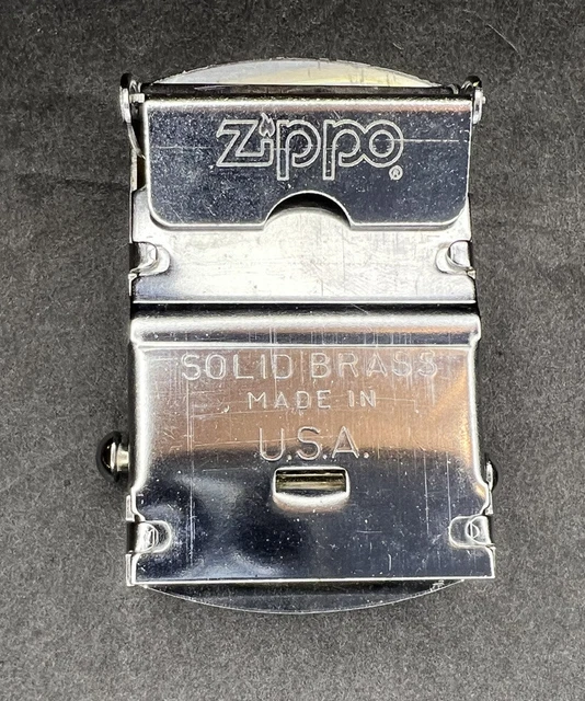 HMCS QUADRA - Zippo Brass Belt Buckle - Tower Crest - Original As New ...