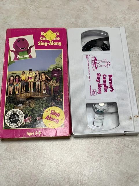 BARNEY - BARNEYS Campfire Sing-Along VHS, 1990, Classic Collection $65. ...