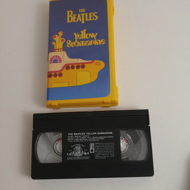THE BEATLES YELLOW Submarine VHS Tape Clamshell Case £11.46 - PicClick UK