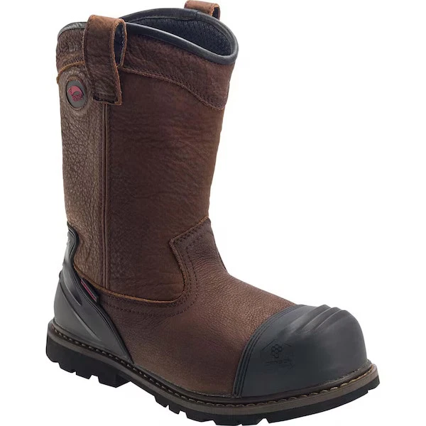 AVENGER SAFETY FOOTWEAR Men's Wellington Boot, 9, Composite Toe, 11 in ...