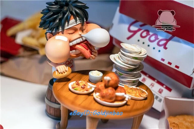 ONE PIECE MONKEY D Luffy Eating Fat Luffy Painted Statue In Stock £149. ...