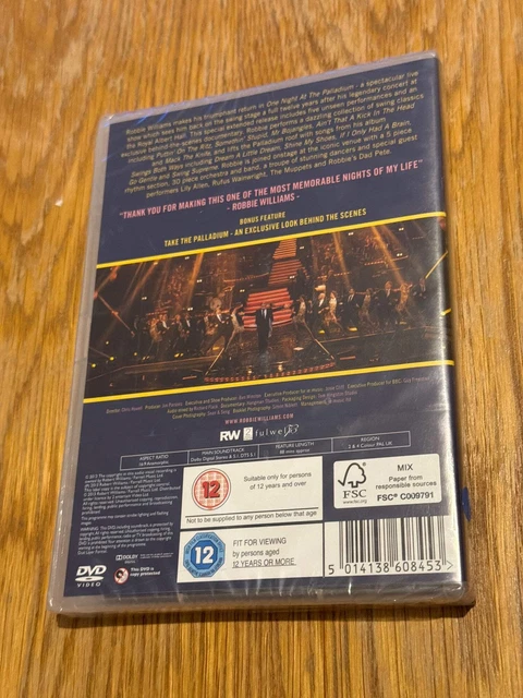 ROBBIE WILLIAMS: ONE Night at the Palladium £15.40 - PicClick UK