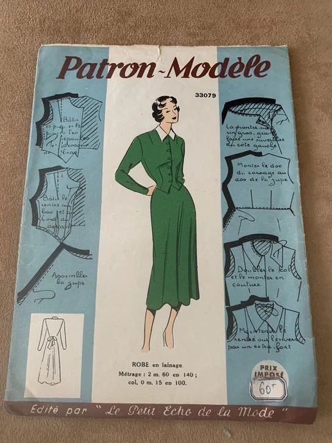 PATRON DE COUTURE vintage Le Petit Écho De La Mode Robe EUR 10,00 ...