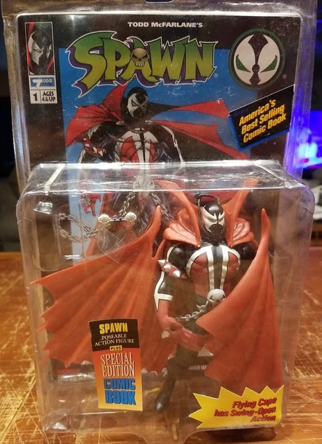 SPAWN SERIES 1 Action Figure w/Comic 1994 McFarlane Toys Special ...