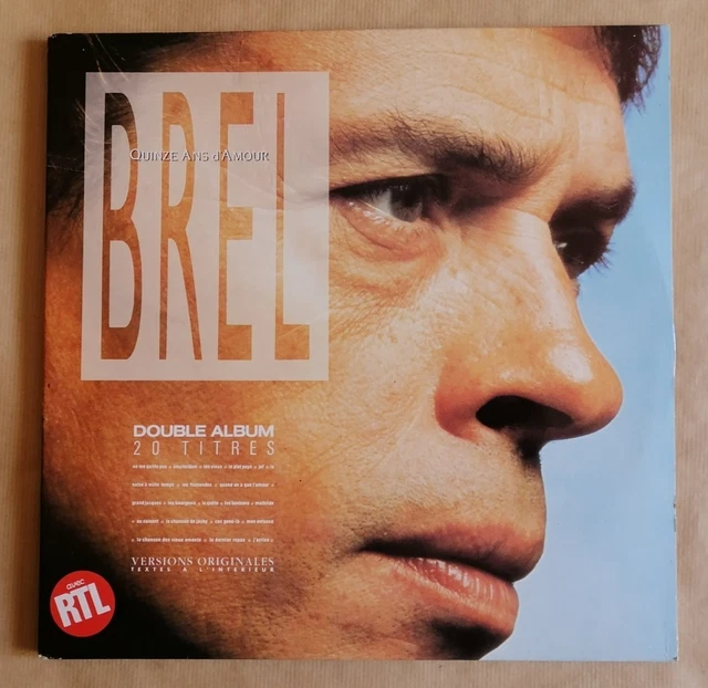 JACQUES BREL QUINZE Ans D'Amour DOUBLE ALBUM 2 x LP 33T Barclay 816833 ...