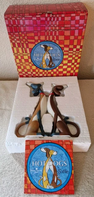 BORDER FINE ARTS Hot Dogs "Howling At The Moon" A3401 By Toni Goffe ...