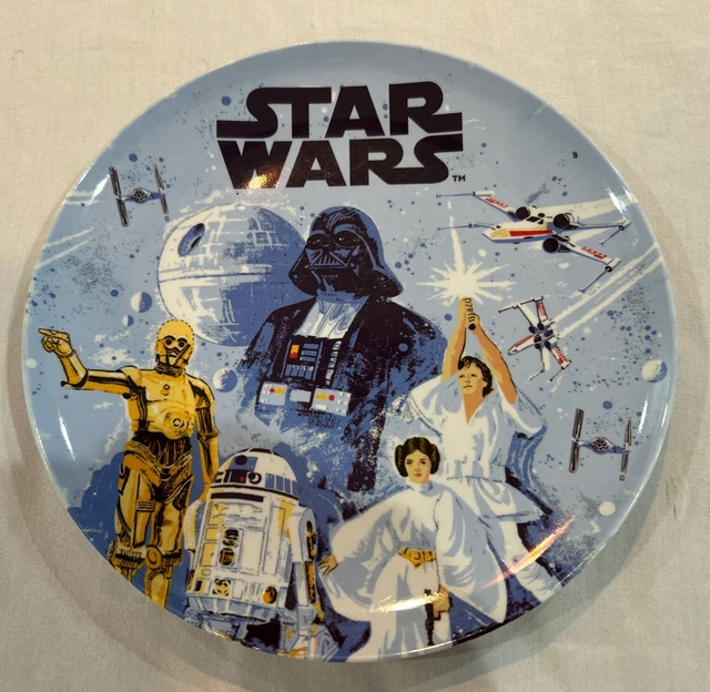 POTTERY BARN KIDS 2010 Star Wars Tabletop Plate Melamine Children’s 9 ...