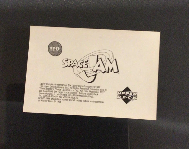 1996-97 UPPER DECK Space Jam Sticker Card #110 Michael Jordan $9.99 ...