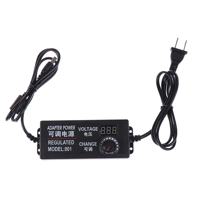 3-12V 5A VOLTAGE Variable Adjustable AC/DC Power Supply Adapter Disp ...