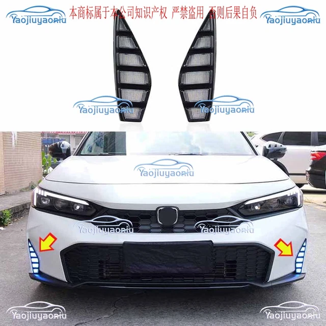 FIT FOR 2025-2026 Honda Civic LED Daytime Running Light Front Fog Light ...