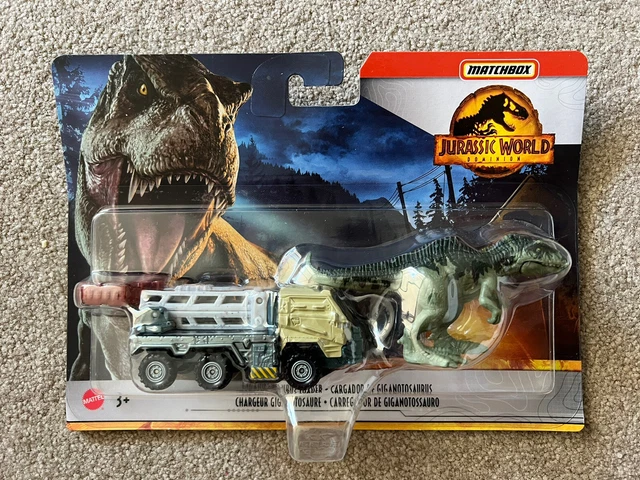 MATTEL JURASSIC WORLD Dominion Giganotosaurus Loader Matchbox Dinosaur ...