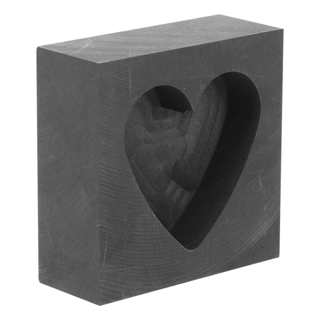 SILVER MELTING MOLDS Copper Casting Heart Shaped Graphite Metal £9.66 ...