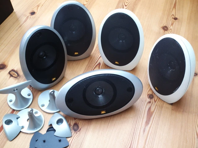 5 X KEF HTS-1001 Egg AV Surround Speakers £31.87 - PicClick UK