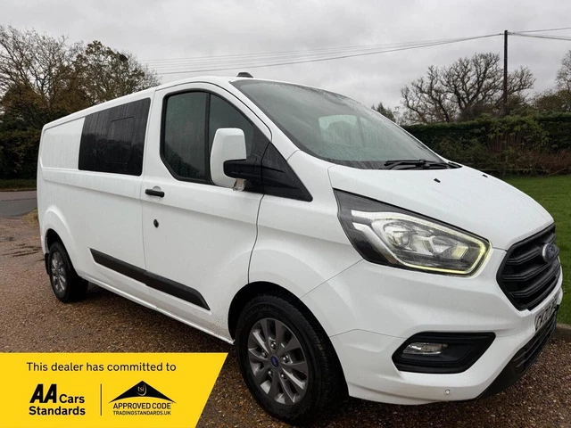 2020 FORD TRANSIT Custom 2.0 EcoBlue 130ps Low Roof D/Cab Trend Van ...