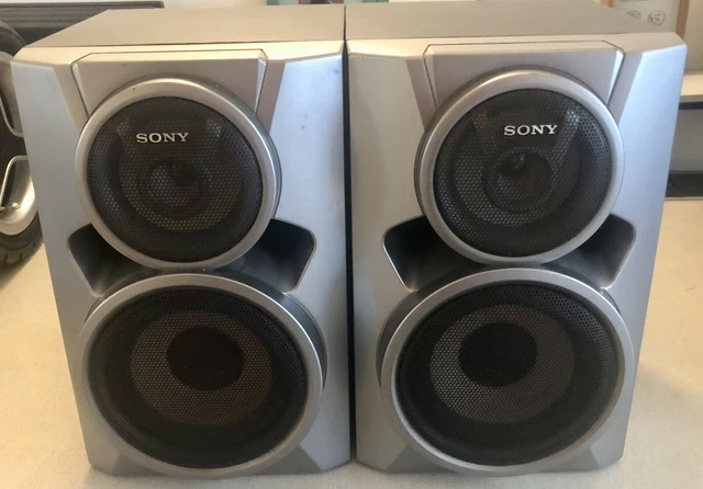 VINTAGE 1999 SONY MHC-V40 2000w Wooden Hifi Bookshelf Speakers Quality ...