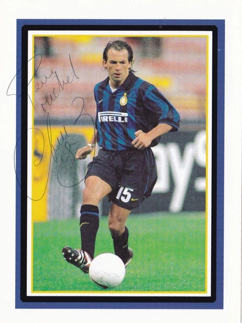 FOOTBALL CARTE JOUEUR BENOIT CAUET équipe INTER MILAN signée EUR 3,49 ...
