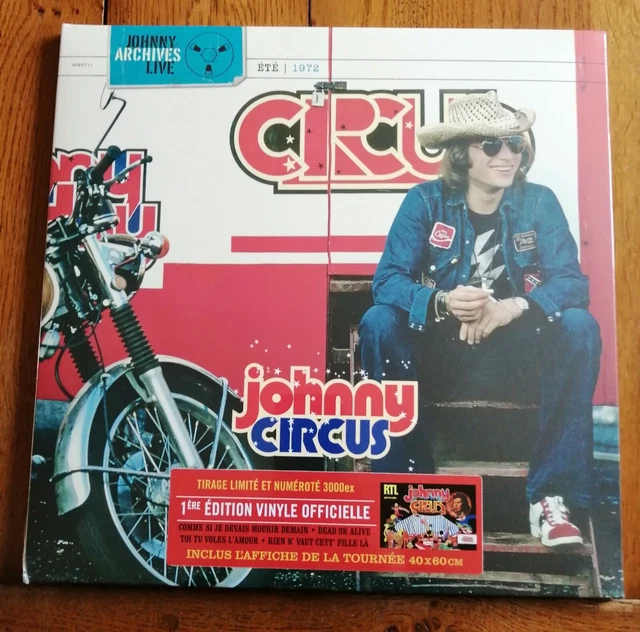 LP 33T 12& vinyle JOHNNY HALLYDAY " JOHNNY CIRCUS été 1972 " 2022 ...