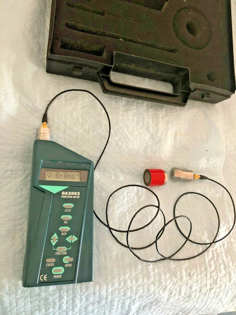 USED CASTLE POCKET Vibration Meter GA2002 - with marks from use. Read ...