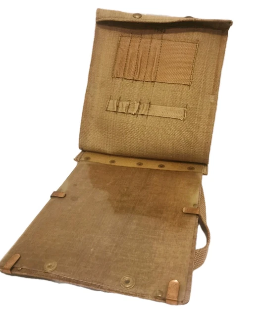 BRITISH ARMY WW2 1937 Pattern Webbing Map Case 1943 Dated £30.00 ...