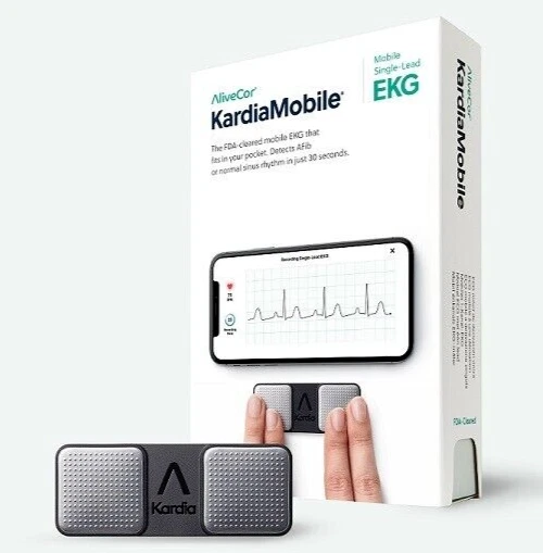 ALIVECOR KARDIAMOBILE ECG EKG Heart Monitor - Smartphone compatible ...