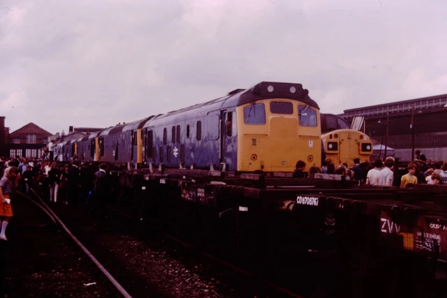1980S BRITISH RAIL BR Diesel Loco Leicestershire Railway Slide 1876 £3. ...