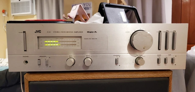 RARE VINTAGE JVC A-X1 Integrated Amplifier Super A Silver Made in Japan ...