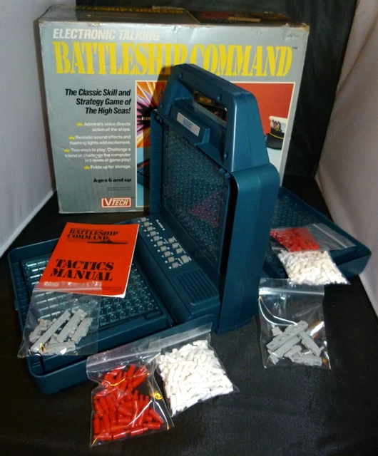 VTECH ELECTRONIC BATTLESHIP Command Game Talking Boxed Vintage WORKING ...