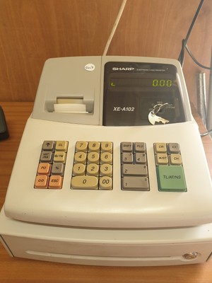SHARP XE-A102 SHOP Counter Electronic Cash Till Register With Key ...