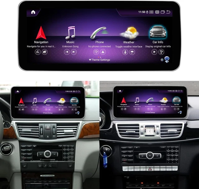 10.25& ANDROID 64GB Car Stereo GPS 4G for Mercedes E-Class W212 S212 ...