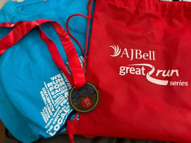 GREAT NORTH RUN 2025 Error Medal & Tee Shirt, Priceless Collectors Item ...