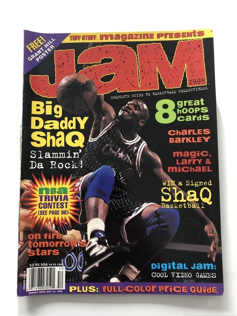 VTG TUFF STUFF Magazine Jam Shaquille Oneal Shaq Cover 1995 Grant Hill ...