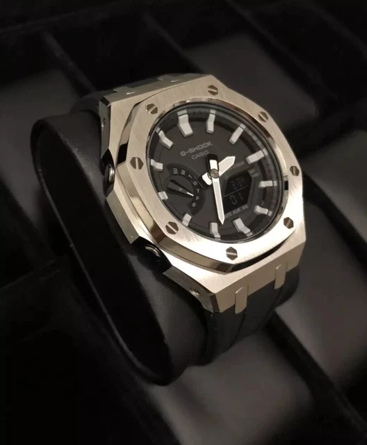 CASIO G-SHOCK GA-2100 Custom Mod Stainless Steel Classic Men's Gift £ ...