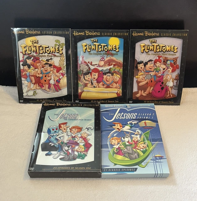 THE FLINTSTONES CLASSIC DVD Collection Seasons 1-3 & The Jetsons ...