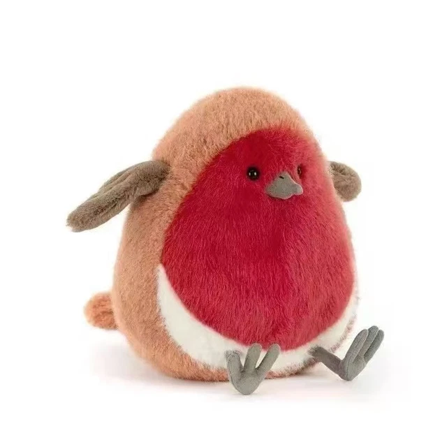 ROBIN BIRD PLUSH Toy Fat Robin Plush Cartoon Stuffed Animal £10.64 ...