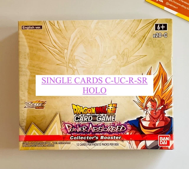 DRAGON BALL SUPER 2022 Game Power Absorbed Collector's Cards Box Single ...