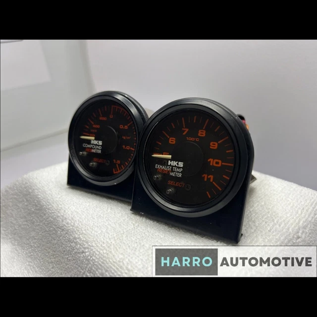 HKS ELECTRONIC BOOST & Exhaust Temp Gauge 60mm - JDM DEFI GREDDY VINTAGE £169.76 - PicClick UK