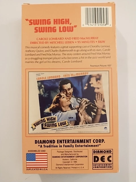 SWING HIGH, SWING Low - Fred MacMurray, Carol Lombard (VHS ) **Buy 2 ...