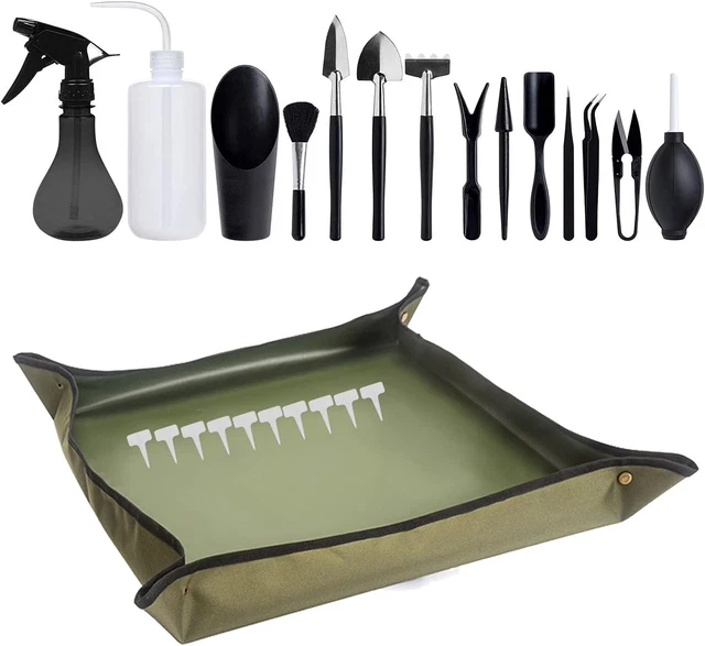 25 PEZZI MINI Set Di Attrezzi Da Giardino Kit Strumenti Giardinaggio ...