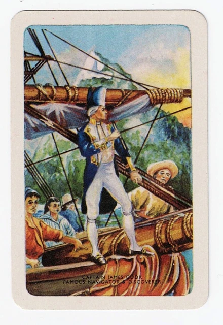 VINTAGE WOOLWORTHS NAMED Swap Card: CAPTAIN JAMES COOK - N/MINT $9.95 ...
