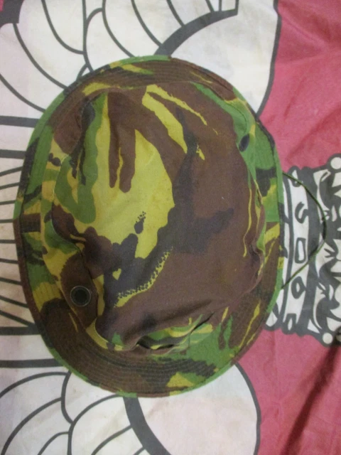 GENUINE BRITISH ARMY SAS issue 1980's DPM jungle BUSH BOONIE HAT 56 CM ...