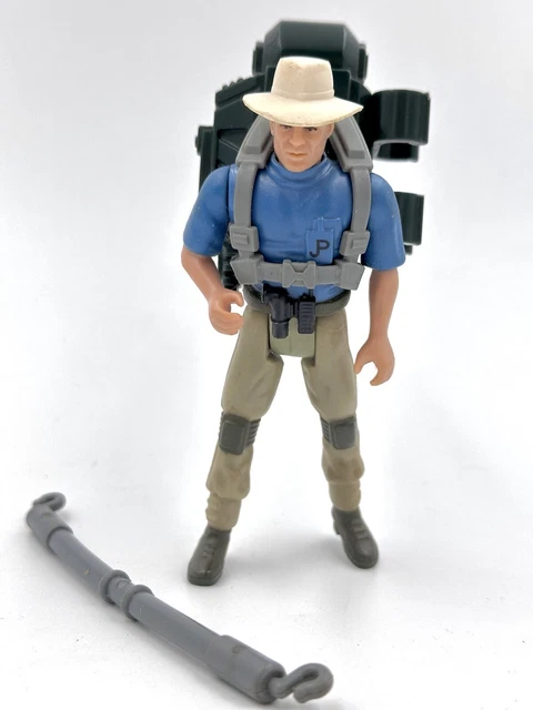 VINTAGE JURASSIC PARK Dr Alan Grant action figure Kenner 1993 backpack ...