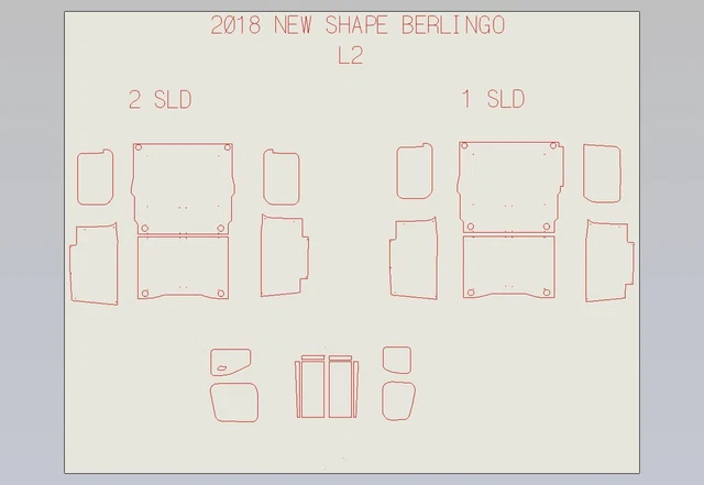 CITROEN BERLINGO L2 LWB 2019 onwards ply lining kit DXF file £31.92 ...