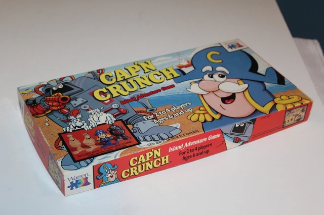 UNUSED 1986 CAPN Crunch Island Adventure Board Game 100% Complete ...