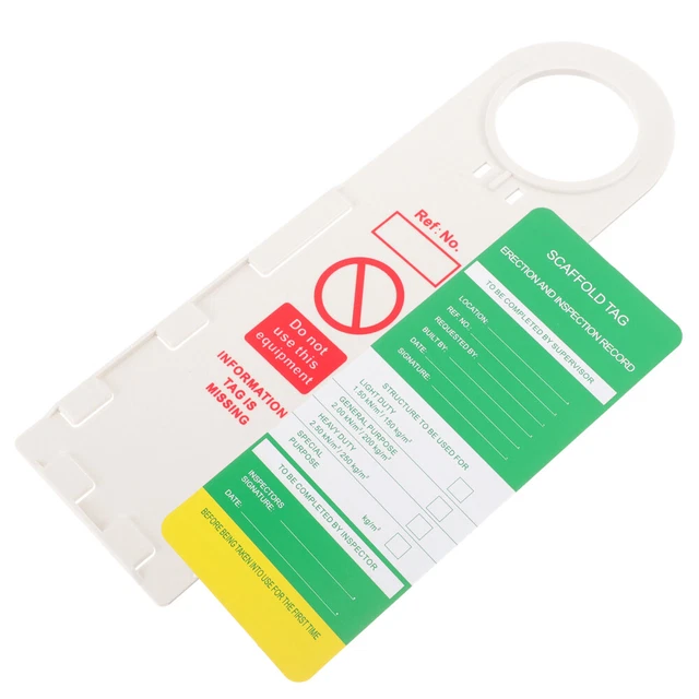 SCAFFOLD STATUS HOLDER and Tags Scaffolding Safety Ladder Inspection ...