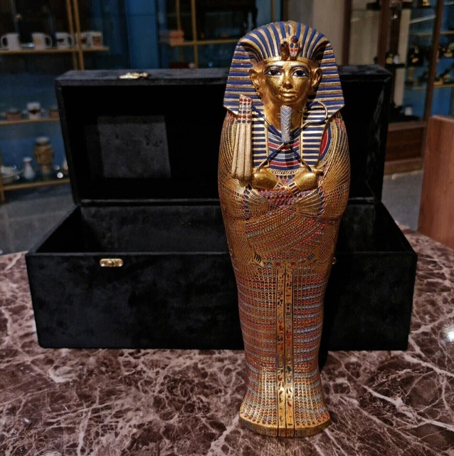 LIMITED EDITION GOLDEN King Tutankhamun Second Coffin Replica, Hand ...